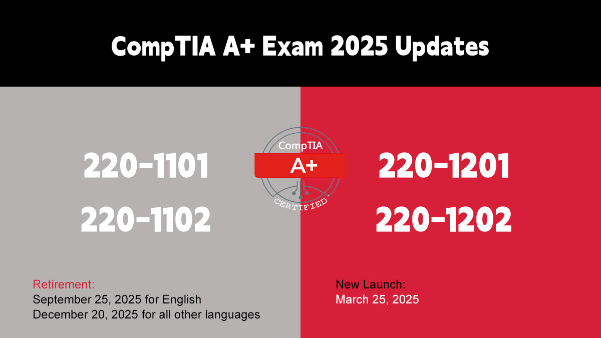 CompTIA A+ Exam 2025 Updates and What They Mean for You